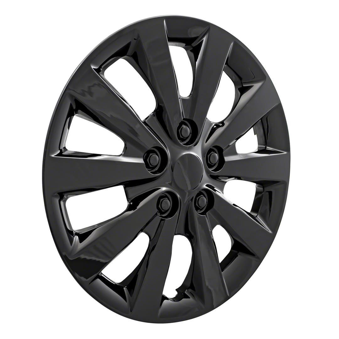 16 New Custom Aftermarket Hubcaps Wheel Covers Set of 4 521 BK 16 16 BLACK