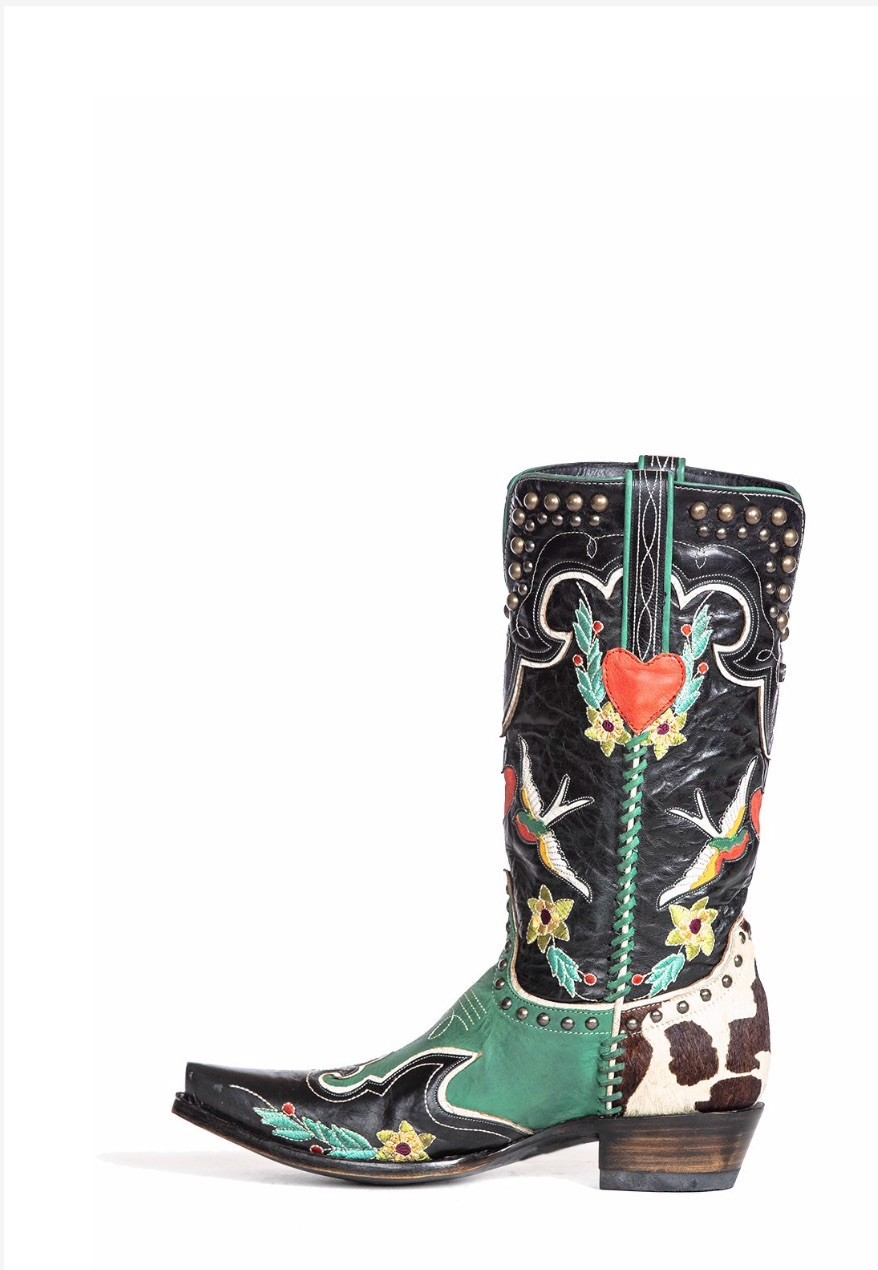 DDL058-1 DOUBLE D RANCH MIDNIGHT COWBOY LADIES BOOTS - BootJunky.com