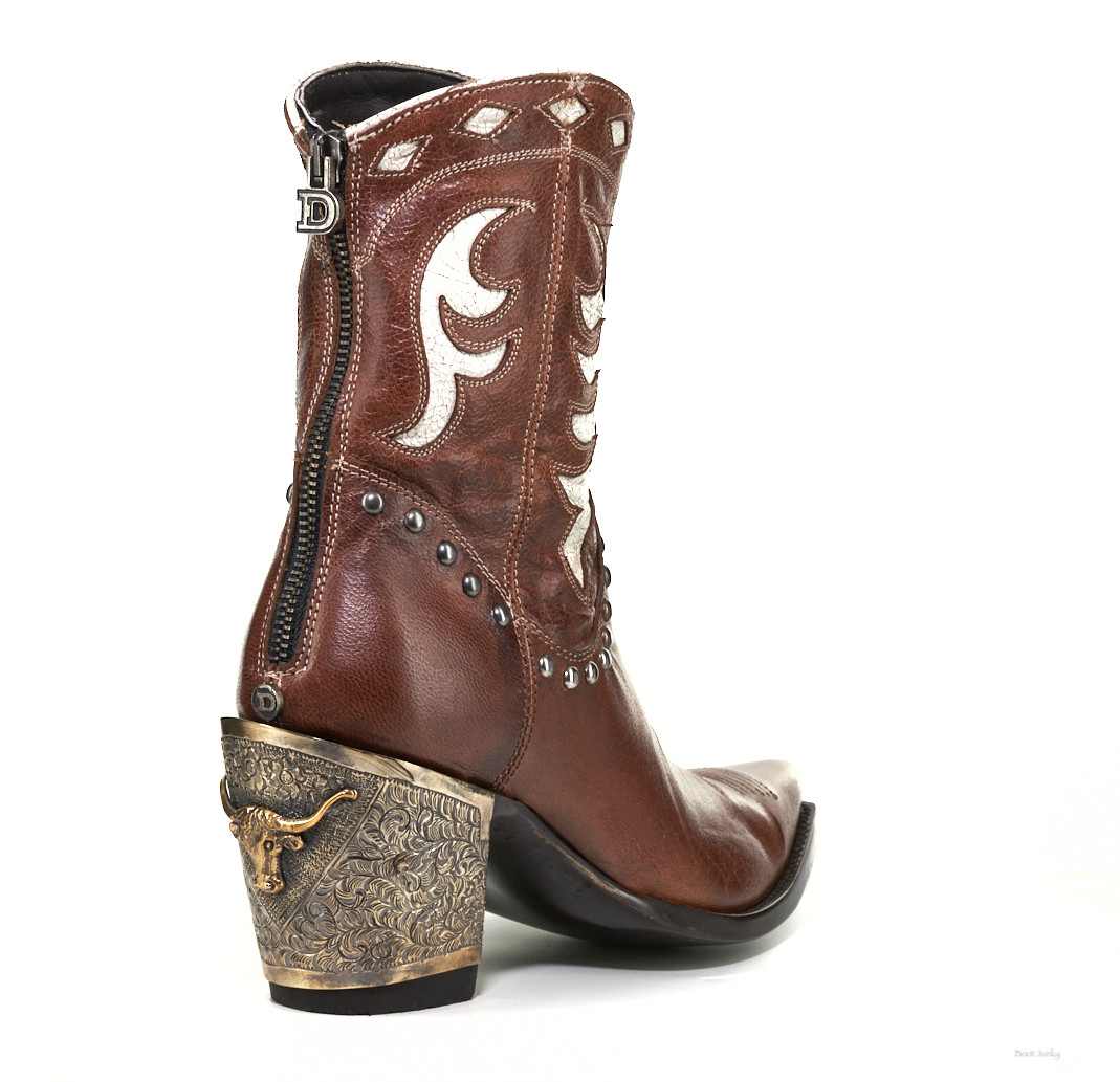 DDBL053-1 DOUBLE D RANCH THE CATTLEMAN BOOT LEATHER ANKLE BOOT ...