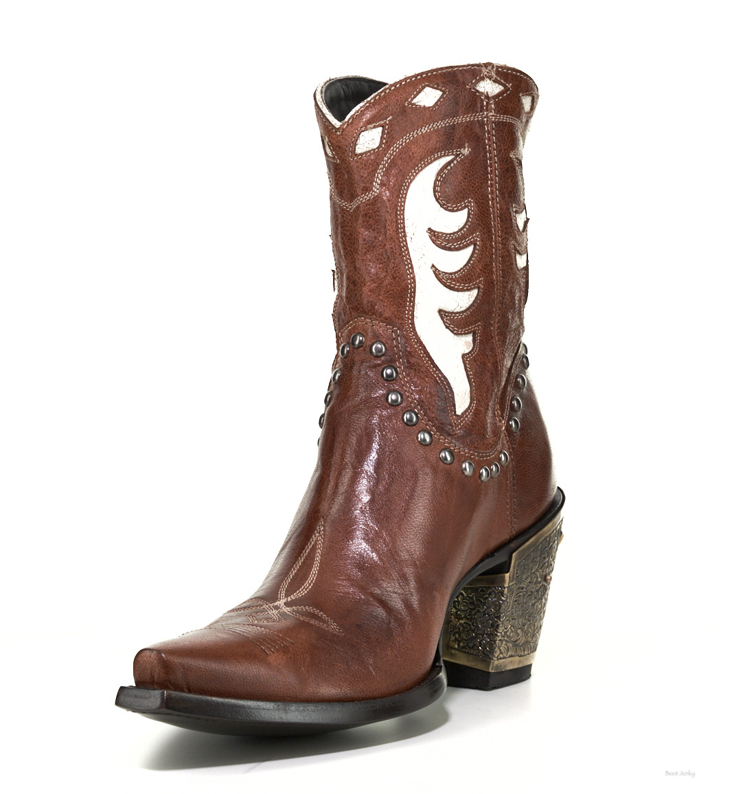 DDBL053-1 DOUBLE D RANCH THE CATTLEMAN BOOT LEATHER ANKLE BOOT ...