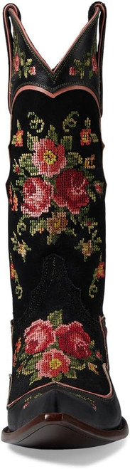 L3756-6 OLD GRINGO BRIDGETTE BLACK EMBROIDERED CROSS STITCH 13" LEATHER ...
