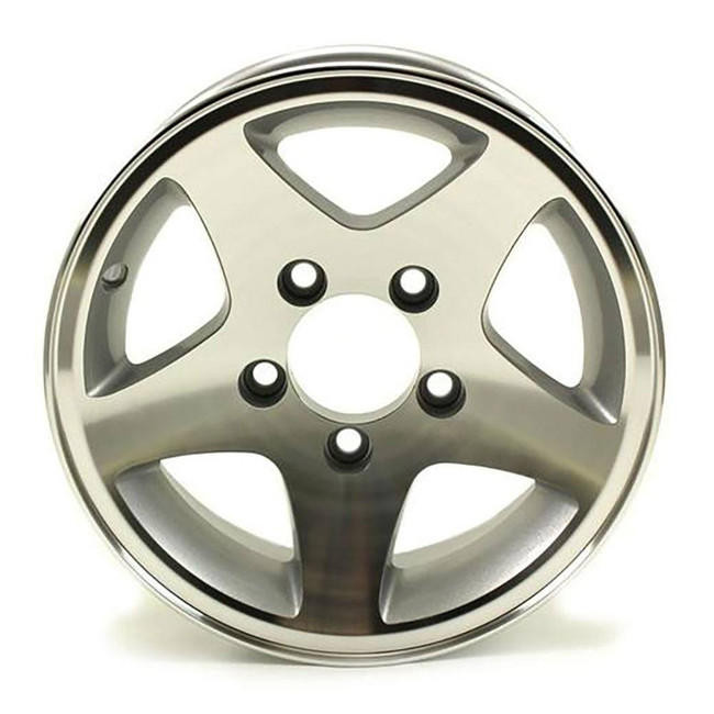 13X5 5-Lug on 4.5" Aluminum Series 04 Trailer Wheel - 435545