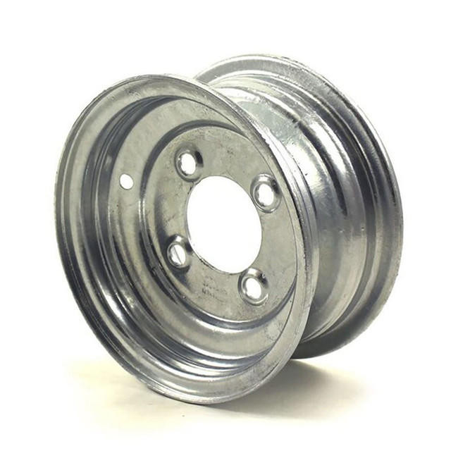 8X3.75 4-Lug on 4" Galvanized Bell Trailer Wheel