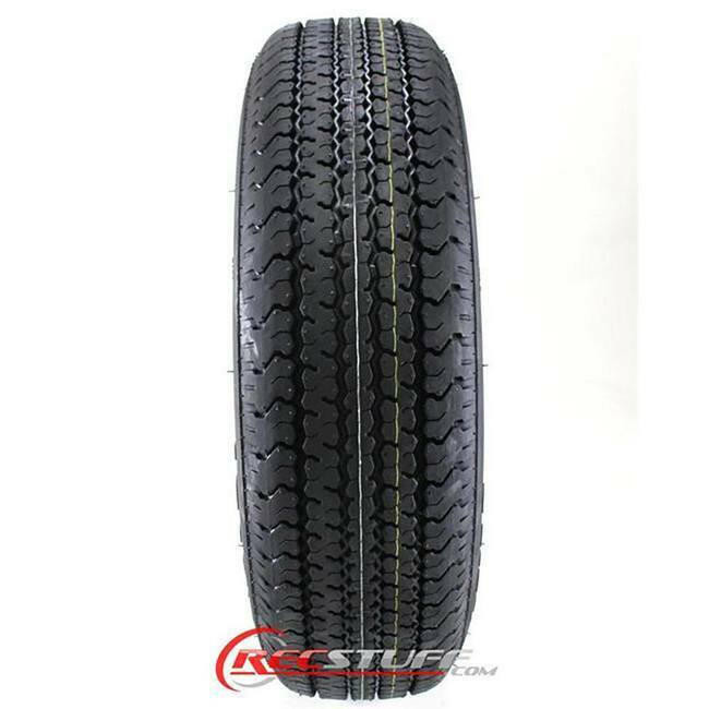 ST185/80R13 Loadstar Trailer Tire LRC on 5 Lug Silver Spoke Wheel