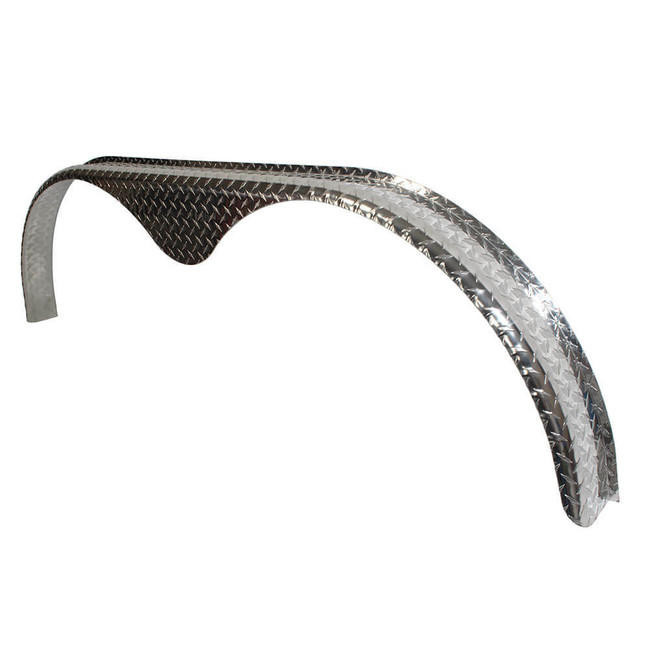 72x4 Aluminum Treadplate Tandem Axle Teardrop Fender Flare