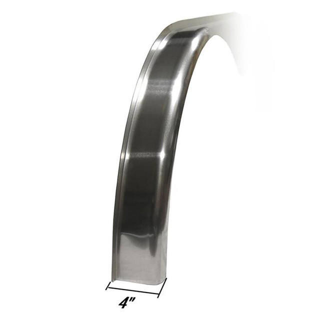108x4 Smooth Aluminum Tri-Axle Trailer Fender Flare (Pair) - 2 Fenders