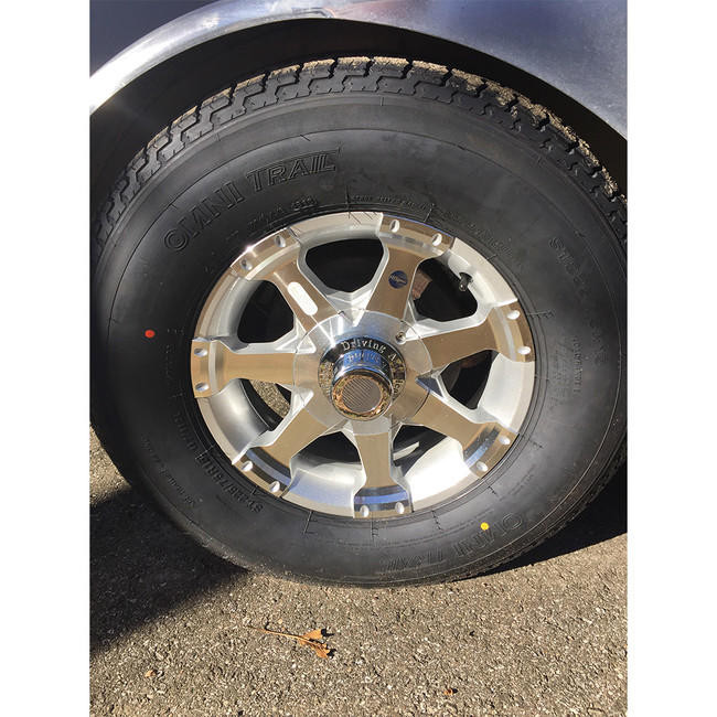 15X5 5-Lug on 4.5" Aluminum Series 06 Trailer Wheel - 655545