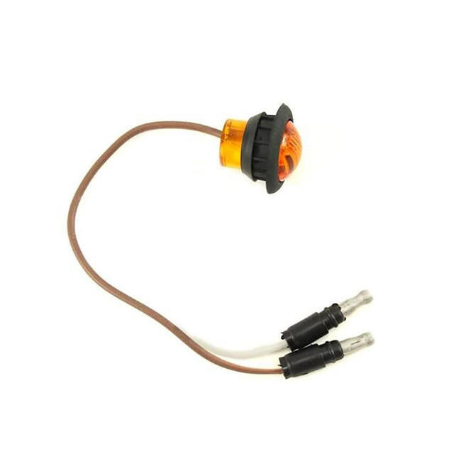 1" Round Amber Trailer LED Clearance Lights
