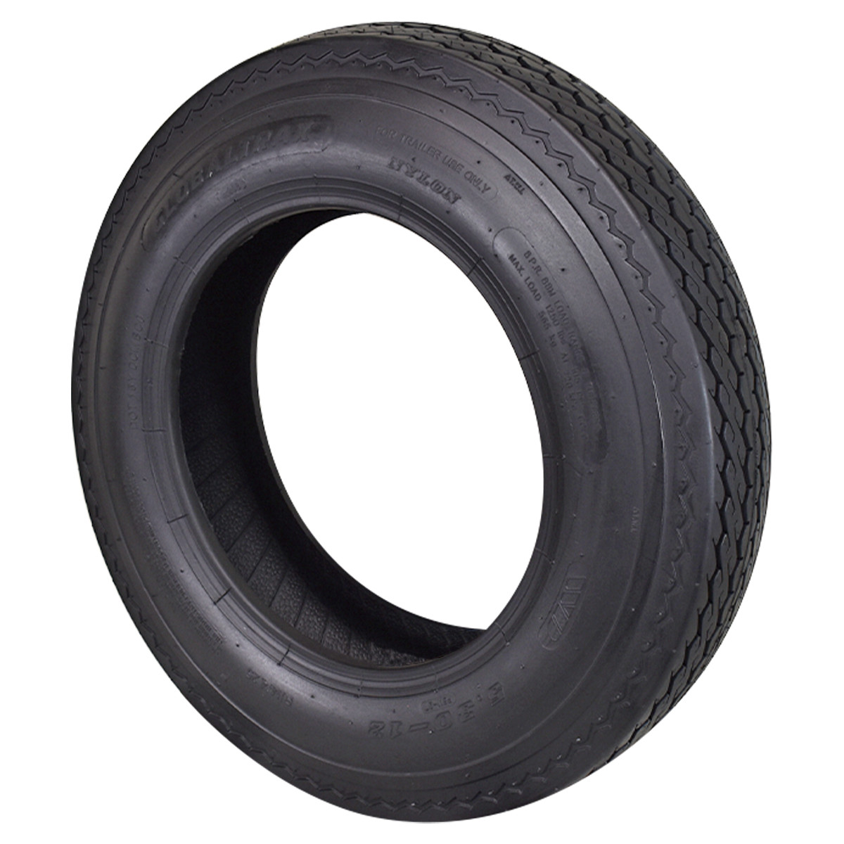 12X4 4-Lug on 4" White Solid Trailer Wheel