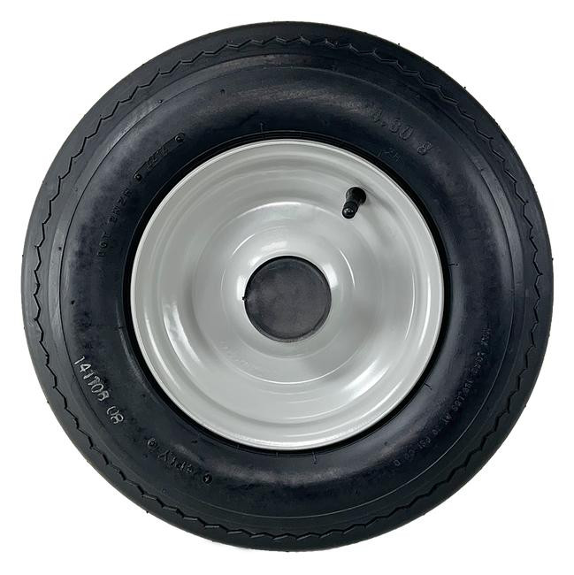 4.80-8 LRB Tire on Gray Integral Wheel with brg and cap
