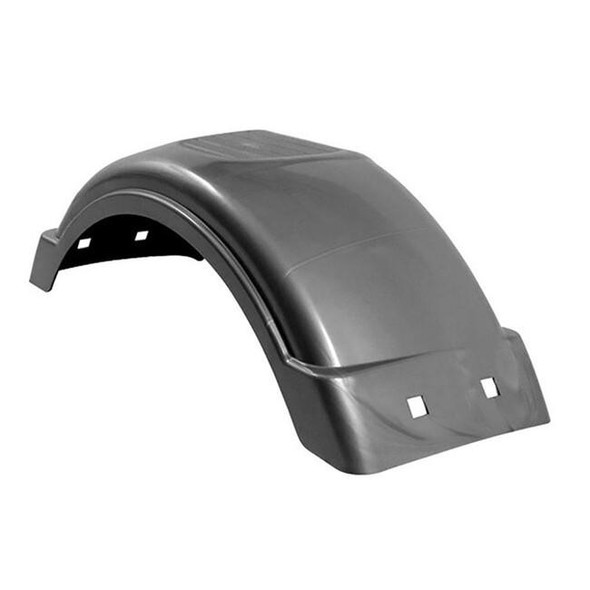 Fulton Silver Plastic Trailer Fender - 12" Tire Size - 008592