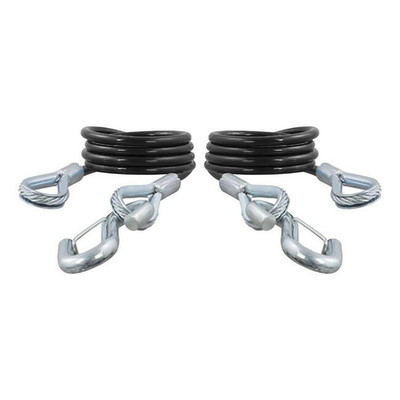 Nylon Coated Safety Cables, Pair- 3500lbs, Minimum Break Force-