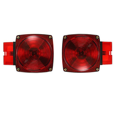 Square Sandard Trailer Tail Light Set (Lights, Mounting) [Over 80" wide ...