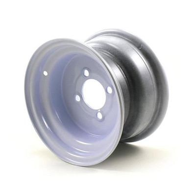 10X6 4-Lug on 4" White Bell Wheel - RW