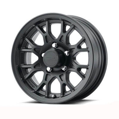 15x6 5-Lug on 5" Aluminum T16 Trailer Wheel - Black Matte - T16-56550MB