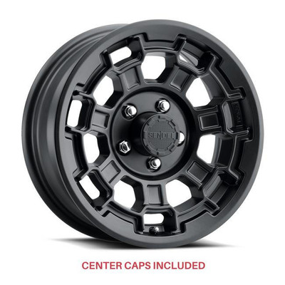 14X5.5 5-Lug on 4.5" Aluminum T18 - Matte Black - T18-45545MB