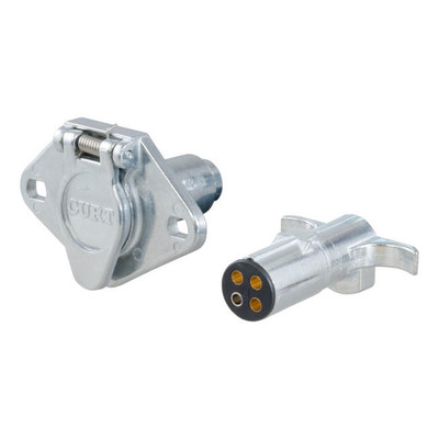4-Way Round Wiring Connector - Die Cast - Car and Trailer Ends