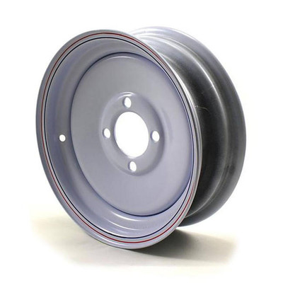 12X4 4-Lug on 4" White Solid Trailer Wheel