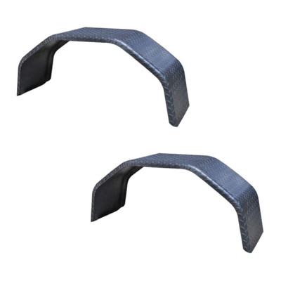 2 Pack - 36x12" Heavy-Duty Single Axle 14-Gauge Steel Treadplate ...