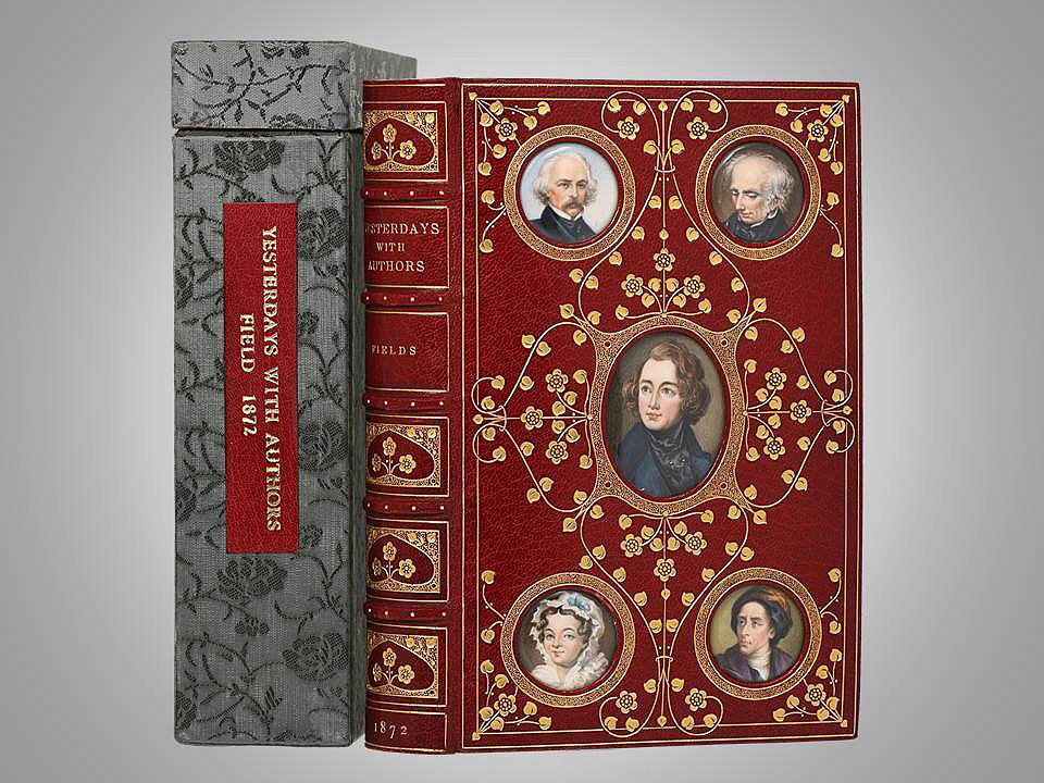 Yesterdays with Authors by James Fields, Cosway Style Binding by ...