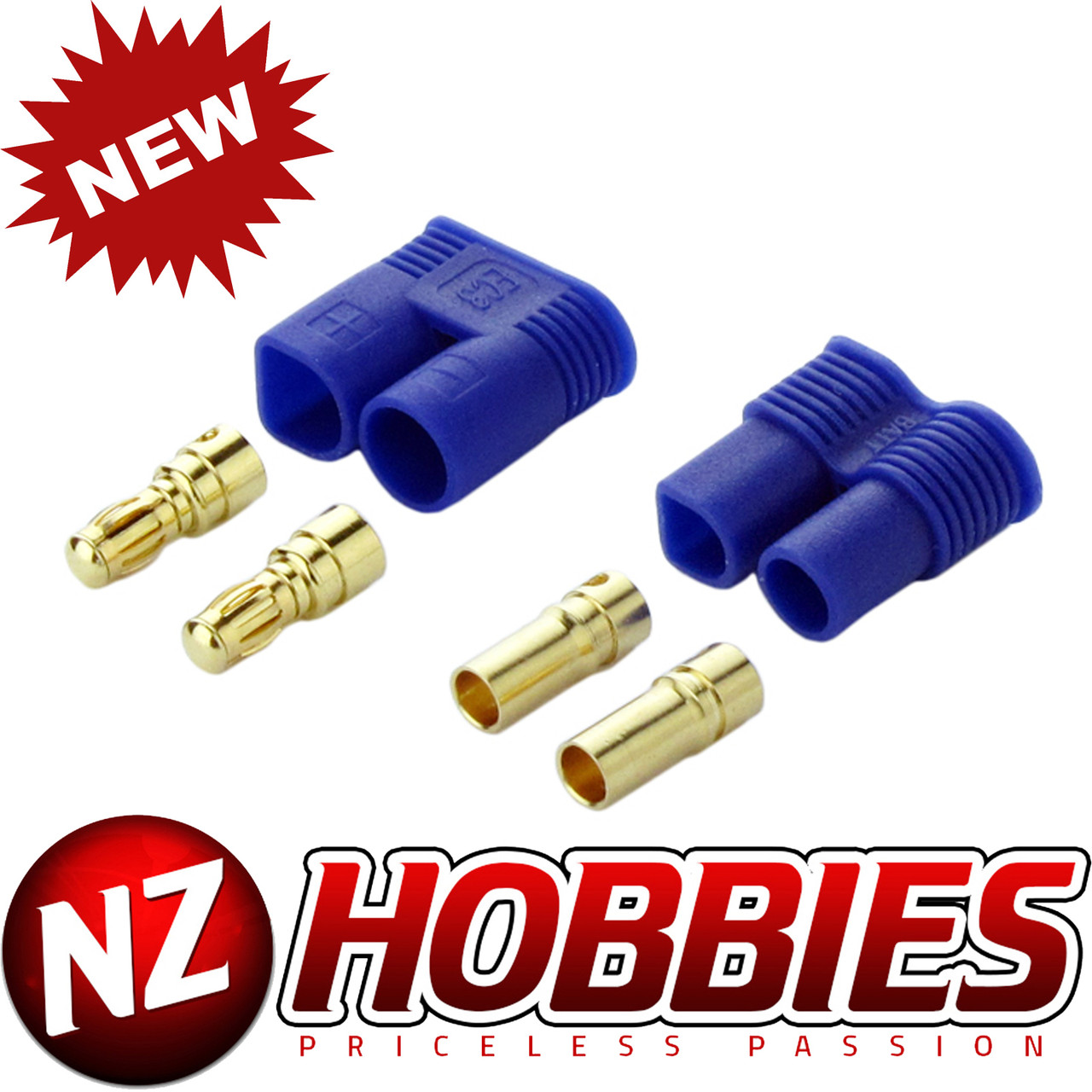 Common Sense RC EC3 Connectors - (1) Male, (1) Female - NZ HOBBIES