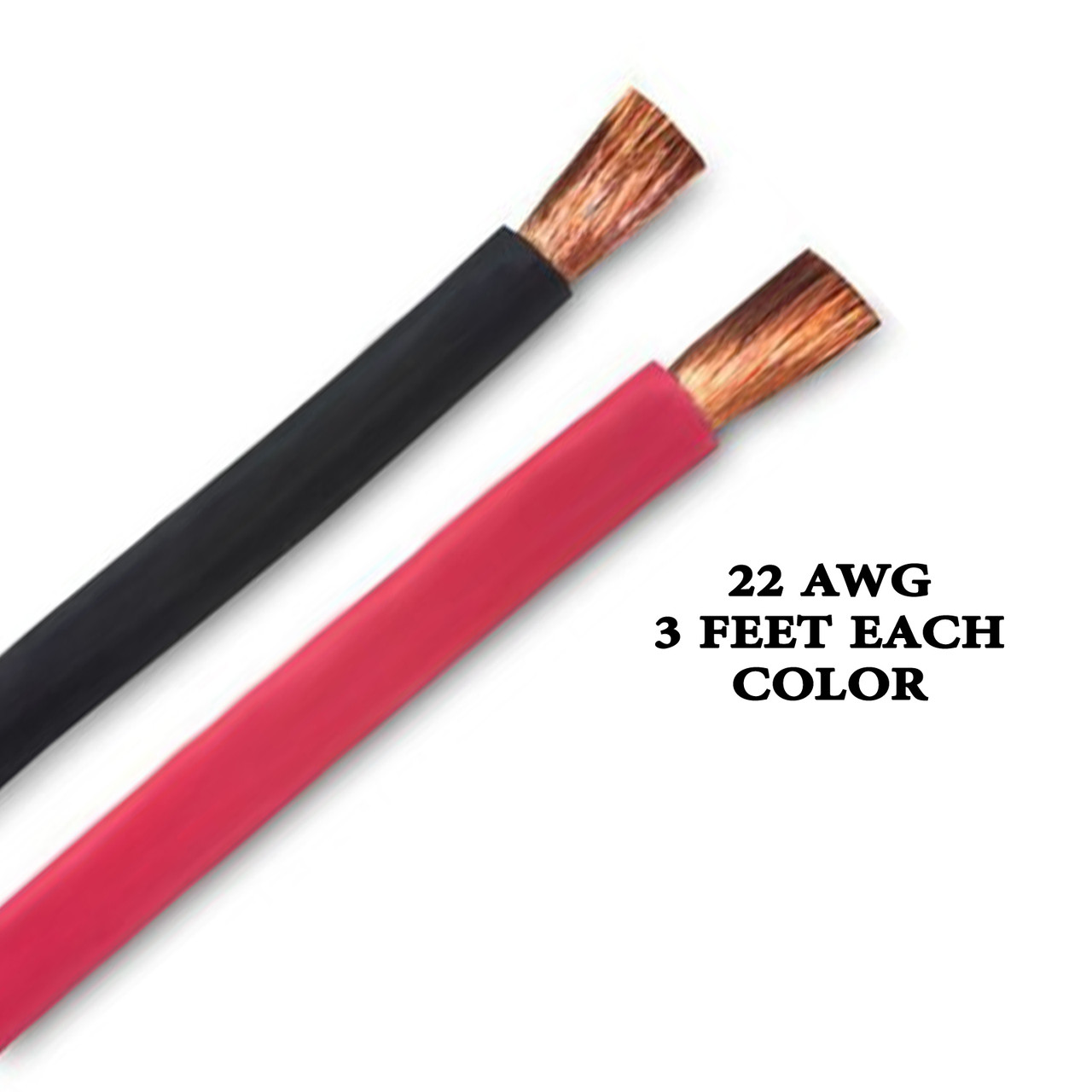 NZ RC 22 Gauge (22 AWG) Silicone Wire (3 Feet Red & 3 Feet Black ...