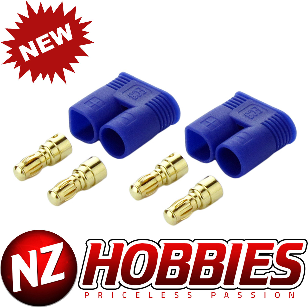 Common Sense RC EC3 Connectors - 2-Pack - Male - NZ HOBBIES