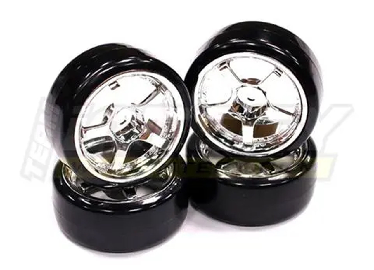 INTEGY INTC23238 Type1 Complete Wheel/Tire Set(4): Drift - NZ HOBBIES