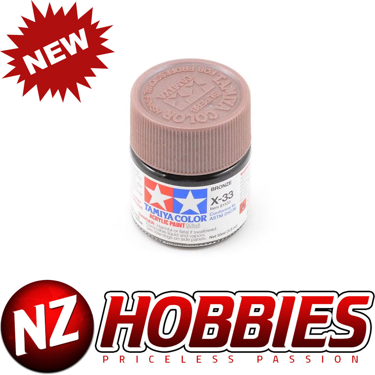 TAMIYA TAM81533 Acrylic Mini X33, Metallic Bronze - NZ HOBBIES