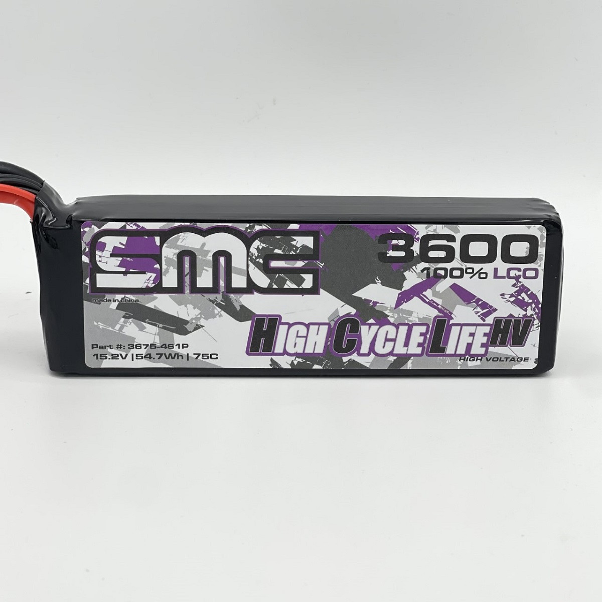 SMC RACING HCL-HVP Flight 15.2V-3600mAh-75C w/ EC5 Connector - NZ HOBBIES