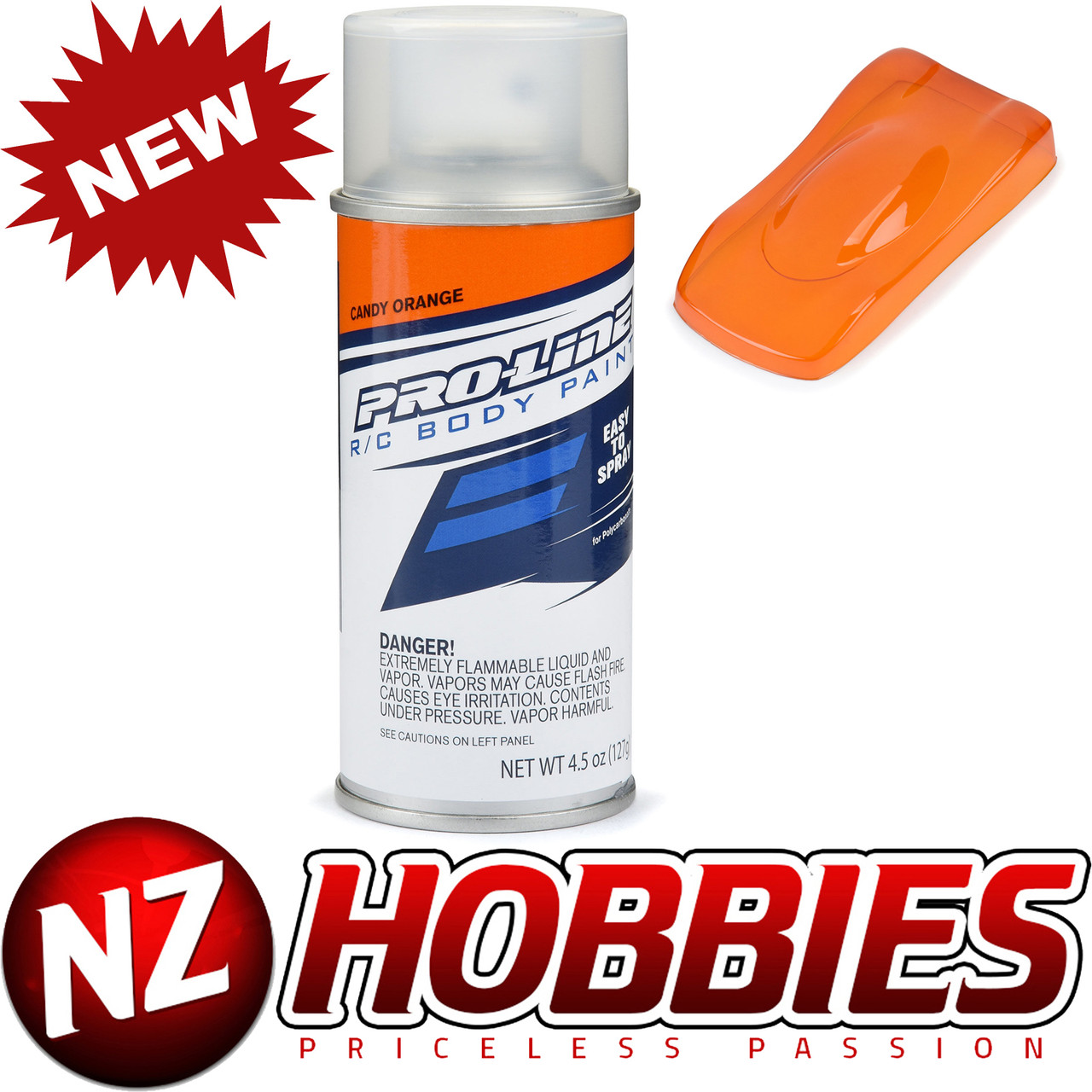 Pro-Line PRO644001 RC Body Spray Paint - Candy Orange - NZ HOBBIES