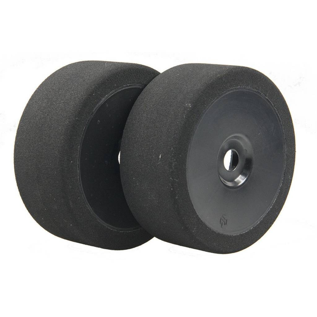 BSR Racing 1/8 Double GOLD Mounted GT Foam Tire On Black Dish 17mm Hex ...
