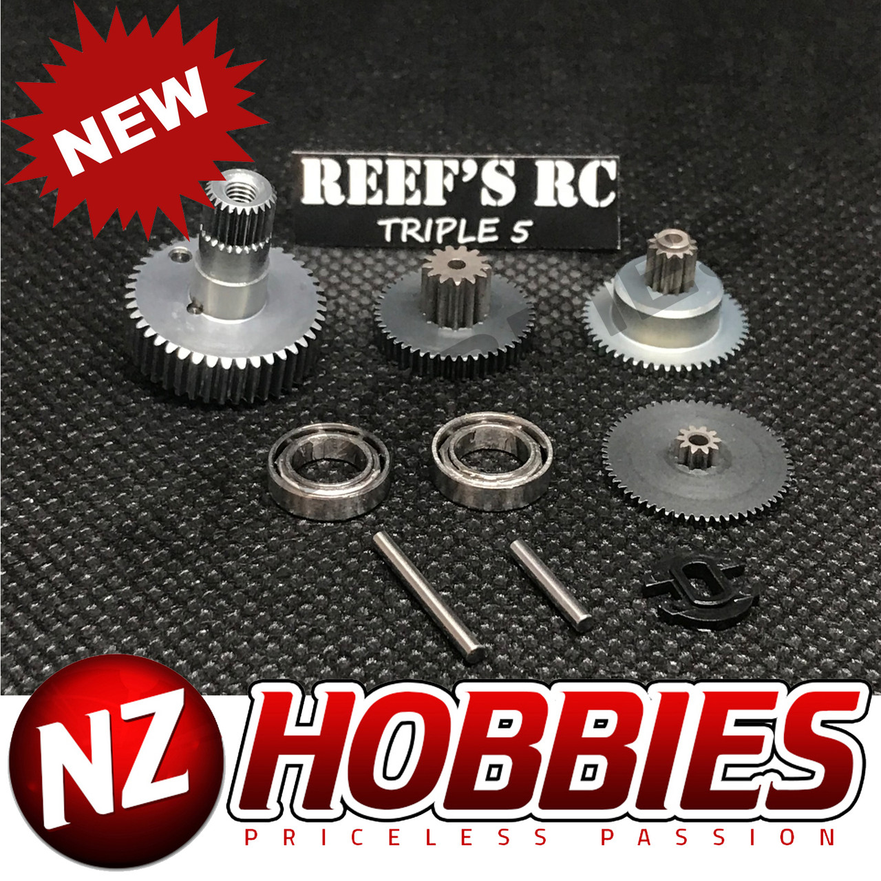 Reef's RC Triple5 Gear Set w/ dual bearings # REEFS08 - NZ HOBBIES
