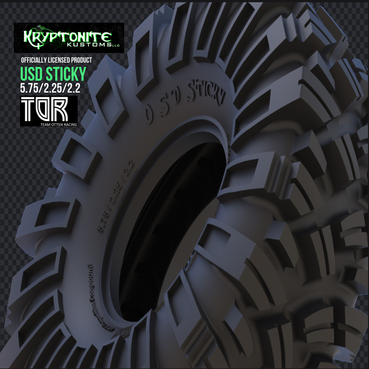 Ottsix RC Voodoo 2.2 USD STICKY 2 Tires w/o Foams RED Compound (Ultra ...