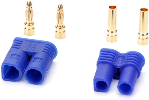 NZ RC EC2 Connectors - (1) Male, (1) Female # NZ-EC2-MF - NZ HOBBIES