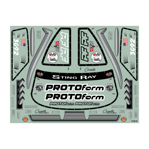 Proline 1/10 1963 Chevrolet Corvette Stingray Pro Mod Clear Body: Drag ...