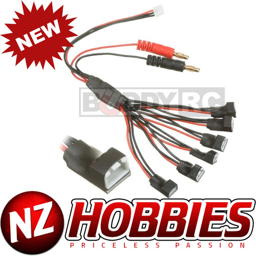 OMP Hobby EPB-9513 Parallel Charge Cable for Trex 150 OMP M1 Batteries ...