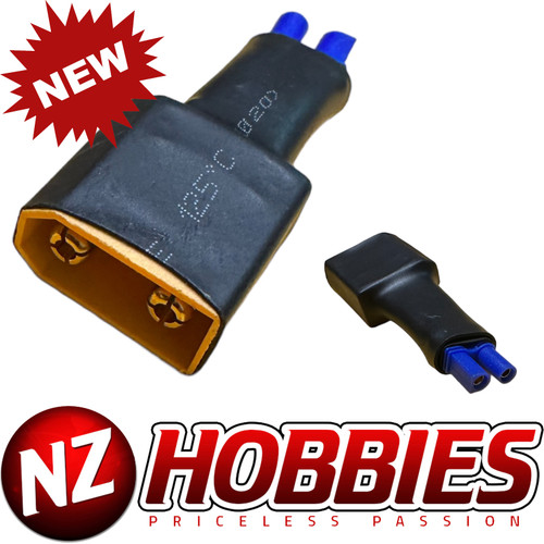 NZ RC EC2 Female to XT90 Male Connectors (1 pc) # NZ-EC2F2XT90M - NZ ...