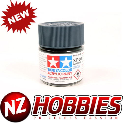 Tamiya TAM81350 Acrylic XF50 Flat, Field Blue - NZ HOBBIES
