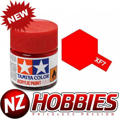 TAMIYA TAM81707 Acrylic Mini XF7, Flat Red - NZ HOBBIES
