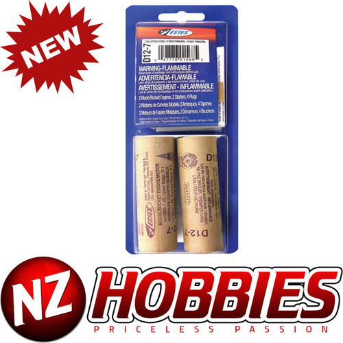 ESTES 1568 D12-7 Model Rocket Engines (2pk) - NZ HOBBIES