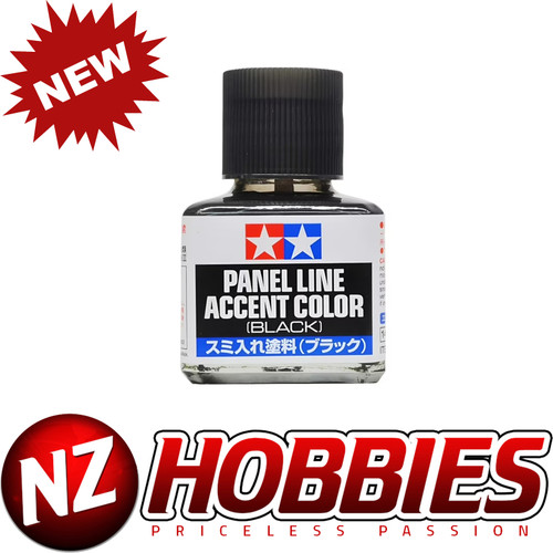 TAMIYA TAM87131 Panel Line Accent Color 40ml, Black - NZ HOBBIES