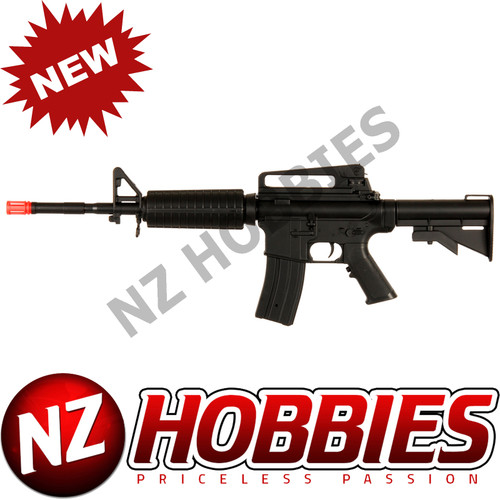 UKARMS Well D94S M4A1 Auto Electric Gun Black w/ Battery, Charger & BBs ...