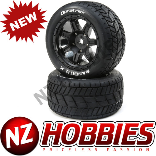 DURATRAX DTXC5500 Bandito X Belted Mounted Black 24mm (2) - NZ HOBBIES