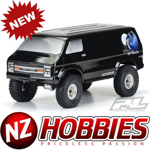 PROLINE RACING 70's Rock Van (Black) Body for 12.3" WB Crawlers ...