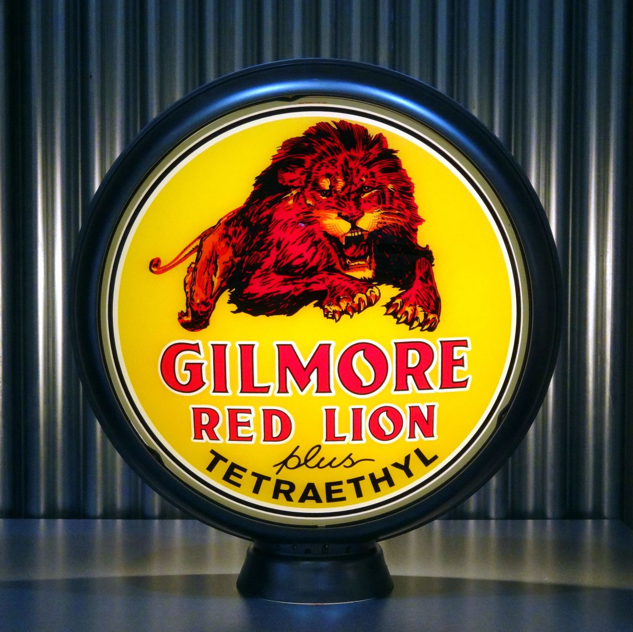 Gilmore Red Lion Gasoline 15" Lenses | Pogo's Garage