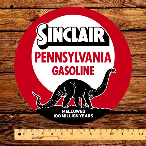 Sinclair Gasoline 12" Gas Pump Decal | Pogo's Garage