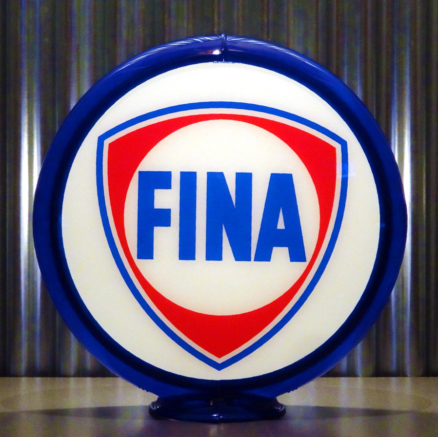 FINA Petrofina Gas Pump Globe | Pogo's Garage