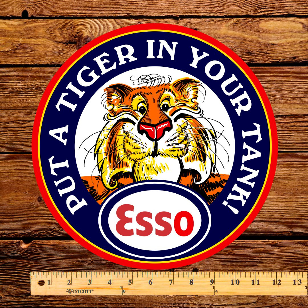 ESSO Put a Tiger in your Tank 12" Pump Decal | Pogos Garage