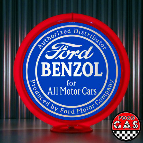 Ford Benzol for All Motor Cars Gas Pump Globe | Pogos Garage